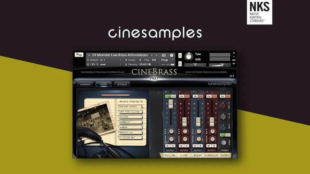 Cinesamples - CineBrass Pro - โปรแกรมทำเพลง VST, VSTi, Plugins - GoPlugin